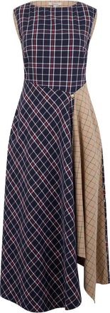 Barbour Femme, Robes, Multicolore, Taille: 42 FR Dalbury Tartan Midi Dress