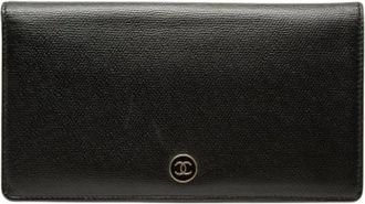 Chanel Pre-owned Long Wallet - Femme - Pre-owned - Noir - Taille: ONE Size