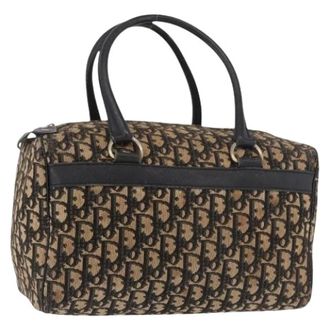 Dior Sac bandouli&egrave;re Trotter en toile Pre-owned - Femme - Pre-owned - Brun - Taille: ONE Size