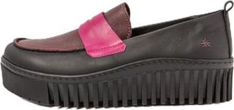 Art Femme 1530 Brighton Plate-Forme, Noir/Fuchsia, 42 EU