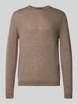 Maerz Regular Fit Strickpullover mit Rundhalsausschnitt