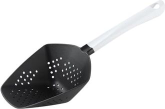Fackelmann 49264 Cuillère passoire Arcadalina, Écumoire, cuillère écumoire, Plastique, Nylon, Blanc, 31,5 x 13 x 6 cm