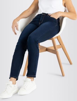 MAC Broeken Stretch-Jeans MAC Dream, Damen, Gr. 34, L&auml;nge 28, blau (dunkelblau used), Denim/Jeans, Obermaterial: 65% Baumwolle, 31% Polyester, 4% Elasthan, eng no