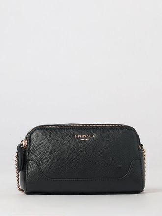 Twinset Mini-Kamera-Umh&auml;ngetasche mit verstellbarem Riemen und Metalllogo