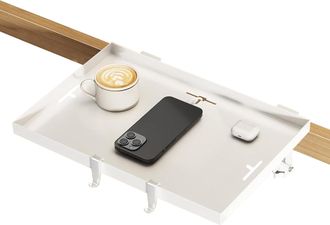 Generic Nachthändler - Clip auf Faltbettschale, kompakter tragbarer Nachttisch -Organisator, langlebiger Multi -funktionaler Speicherplattform, einstellbar