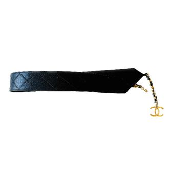 Chanel Pre-owned Leder grtel - - Pre-owned - Damen - Schwarzk - ONE SIZE