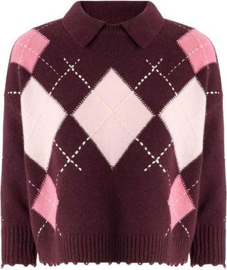Pinko Rundhalspullover - Bordeaux