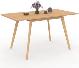 IDMarket Ausziehbarer rechteckiger Esstisch Noor 4-8 Personen in Holzoptik 110-150 cm