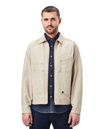 G-Star RAW Herren Trucker Jacke, Beige (Khaki D18966-C409-367), XXL
