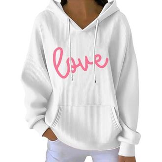 Generic Sweat &agrave; capuche d&eacute;contract&eacute; en tricot pour femme | Manches longues Coupe d&eacute;contract&eacute;e Pull &agrave; capuche Pull &agrave; capuche Automne Chaud Sweatshirt Tops, noi