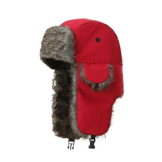 Generic Casquette coupe-vent dhiver pour homme, Rouge, M