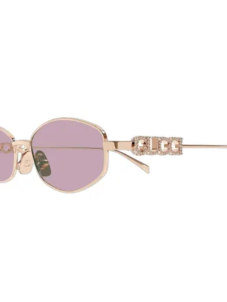 Gucci GG1802S Metal Round-Frame Sunglasses - Rose gold