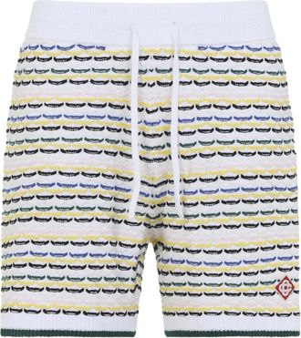 Casablanca Homme, Shorts, Multicolore, Taille: XL Tuck Stitch Bermuda