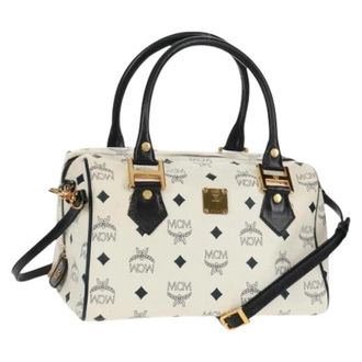 MCM Pre-owned Boston Bag - - Pre-owned - Damen - Wei&szlig; - ONE SIZE