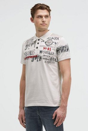 Camp David Poloshirt mit Kontrastn&auml;hten