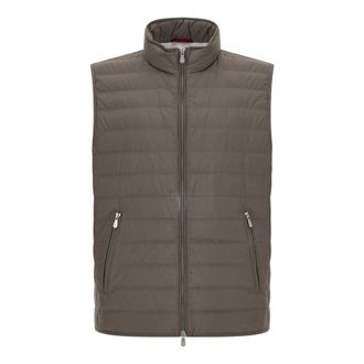Brunello Cucinelli Gesteppte Weste - - Jackets - Herren - Gr&uuml;n - 3XL