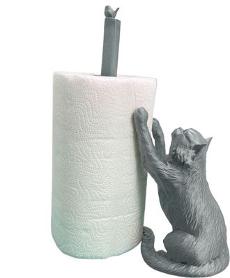 Generic Papierhandtuchhalter f&uuml;r Katzen, K&uuml;chenrollenhalter - Dekoration Papierhalter f&uuml;r kleine Tiere aus Harz | Spender f&uuml;r Thekenrollen, 31 x 23 cm / 12,2 