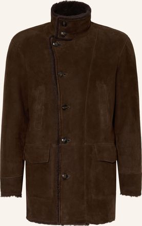 Manzoni24 Manzoni 24 Ledermantel braun