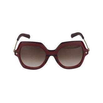 Yohji Yamamoto Femme, Accessoires, Brun, Taille: 51 MM Slook018 Lunettes de soleil