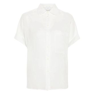 Eleventy Kurzarmhemd - - Blouses & Shirts - Damen - Wei&szlig; - M