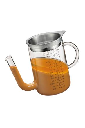 K&uuml;chenprofi K&uuml;chenprofi Fettreduzierkanne, Transparent, Glas, Metall, 1 L, 15.2 cm, Kochen, K&uuml;chenhelfer, Sonstige K&uuml;chenhelfer