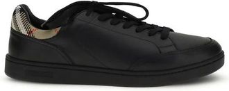 Burberry Homme, Chaussures, Noir, Taille: 45 EU Bos Taurus Low Top Baskets