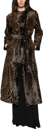 Salvatore Santoro Veste en cuir Salvatore Santoro - Femme - Manteaux - Brun - Taille: 38 FR