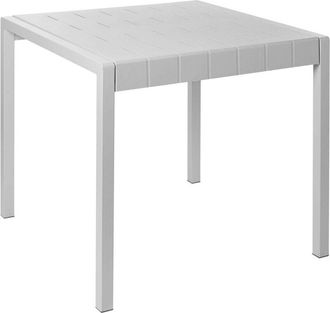 Beliani Beliani - Gartentisch grau Kunststoffgestell 81 x 84 cm 4-Sitzer wetterfest f&uuml;r Garten Terrasse Au&szlig;enbereich Outdoor
