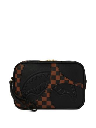 Sprayground trousse de toilette Jetstream &agrave; motif damier - Noir