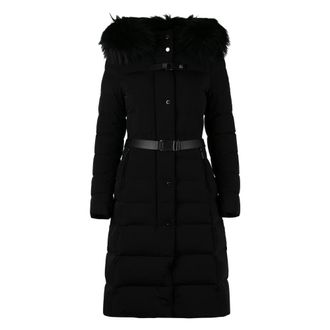 Moorer Langer Daunenmantel mit abnehmbarer Kapuze - - Coats - Damen - Schwarzk - 2XS