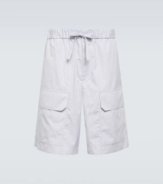 Jil Sander Bermuda rayé en coton