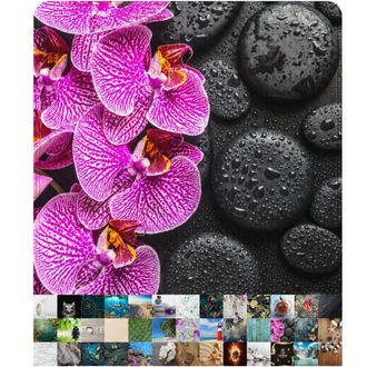 Sanilo Badematte 53 x 53 cm, rutschfeste Duschmatte für Dusche und Badewanne, Antirutschmatte maschinenwaschbar und schimmelresistent (Madeira)