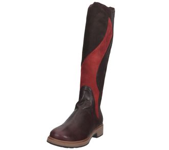 Think Damen COGITA nachhaltiger Patchwork Stiefel, 5000 Chianti/Kombi, 39.5 EU