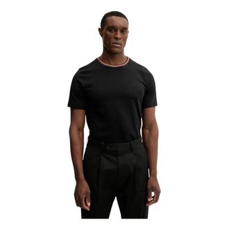 Paul Smith Geripptes Rundhals-T-Shirt - - Tops - Herren - Schwarzk - XL
