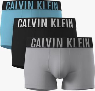 Calvin Klein Lot de 3 cale&ccedil;ons en coton m&eacute;lang&eacute;