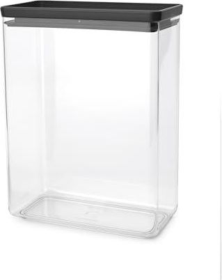 Brabantia Récipient empilable Brabantia TASTY+ | Récipient alimentaire hermétique avec joint en silicone pour cuisine au format XXL | Pour aliments secs et humi