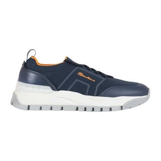 Santoni Herren, Schuhe, Blau, 41 1/2 EUGr&ouml;&szlig;e