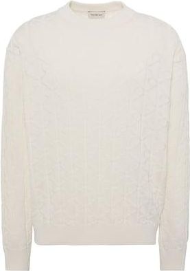 Calvin Klein Pull droit &agrave; col rond en coton