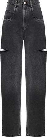 Maison Margiela Femme, Jeans, Noir, Taille: 38 FR Jean d&eacute;coupes
