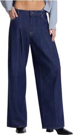 Guess Femme, Jeans, Bleu, Taille: W26 G12 Pleated Extra Wide-Leg Jeans