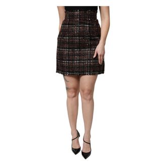 Dolce & Gabbana Tartan Tweed Bleistiftrock - - Skirts - Damen - Mehrfarbig - S