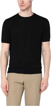 Drumohr Homme, Tops, Noir, Taille: XL T-Shirt Rasato
