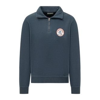 Bl'ker Half Zip Rudgers 24 Hours - - Sweatshirts & Hoodies - Herren - Blau - M