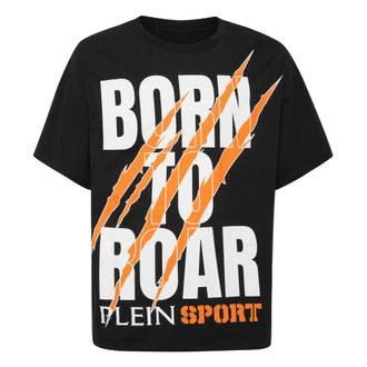 Plein Sport Homme, Tops, Multicolore, Taille: S T-Shirt Col Rond MC Scratch