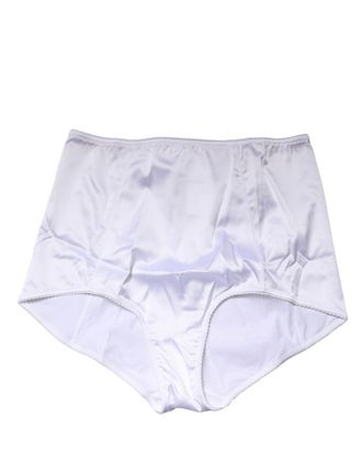 Dolce & Gabbana Womens White Silk Blend High Waist Girdle Panty Underwear Elastane Clothing