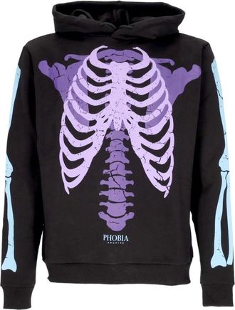 Phobia Archive Homme, Sweatshirts et sweats &agrave; capuche, Noir, Taille: M Bones Sweat &agrave; capuche