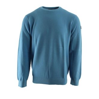 Paul & Shark Half-Zip Merino-Wollpullover - - Knitwear - Herren - Blau - 3XL