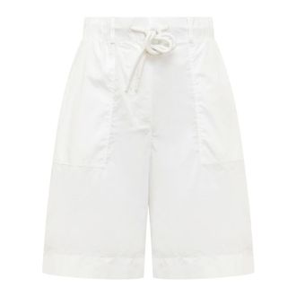 Moncler Femme, Shorts, Blanc, Taille: 36 FR Short &agrave; cordon de serrage