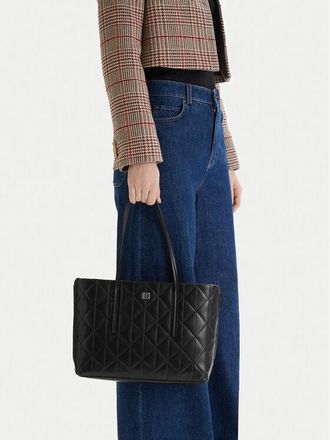 Calvin Klein Handtasche Quilted Small Tote LV04F3325G Schwarz