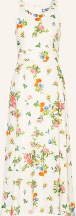 THE ABITO Milano The Abito Kleid Mit Leinen weiss